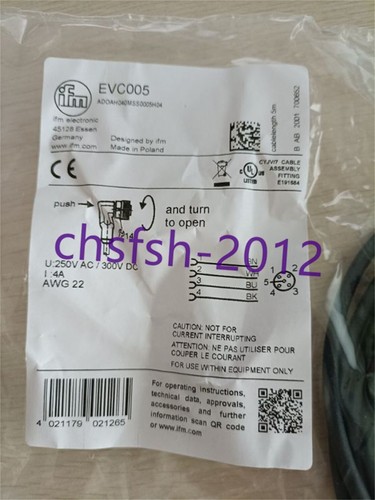 1 PCS NEW IN BOX IFM Connecting cable EVC005 | eBay