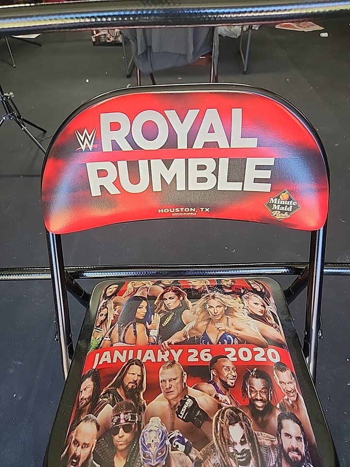 WWE 1/26/2020 Royal Rumble Folding Chair (Houston, TX) Wrestling ...