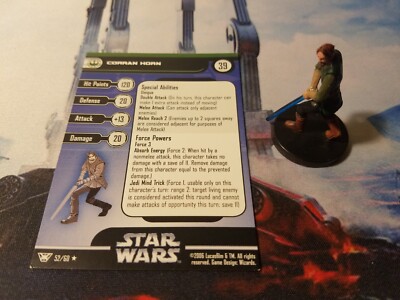 Star Wars Miniatures Champions of the Force 52 Corran Horn | eBay