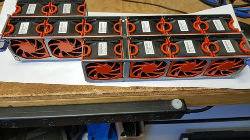 IBM 90P4618 X346 Fan Guide Complete With Fans. FRU: 26K4761.Fan P/N ...