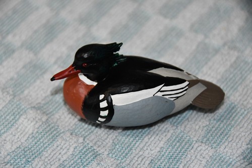 2015 Jeff Brunet Merganser Miniature Duck Decoy | eBay