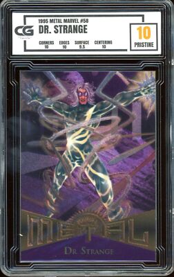 1995 Metal Marvel #58 ~ Dr. Strange ~ GRADED CG 10 PRISTINE | eBay