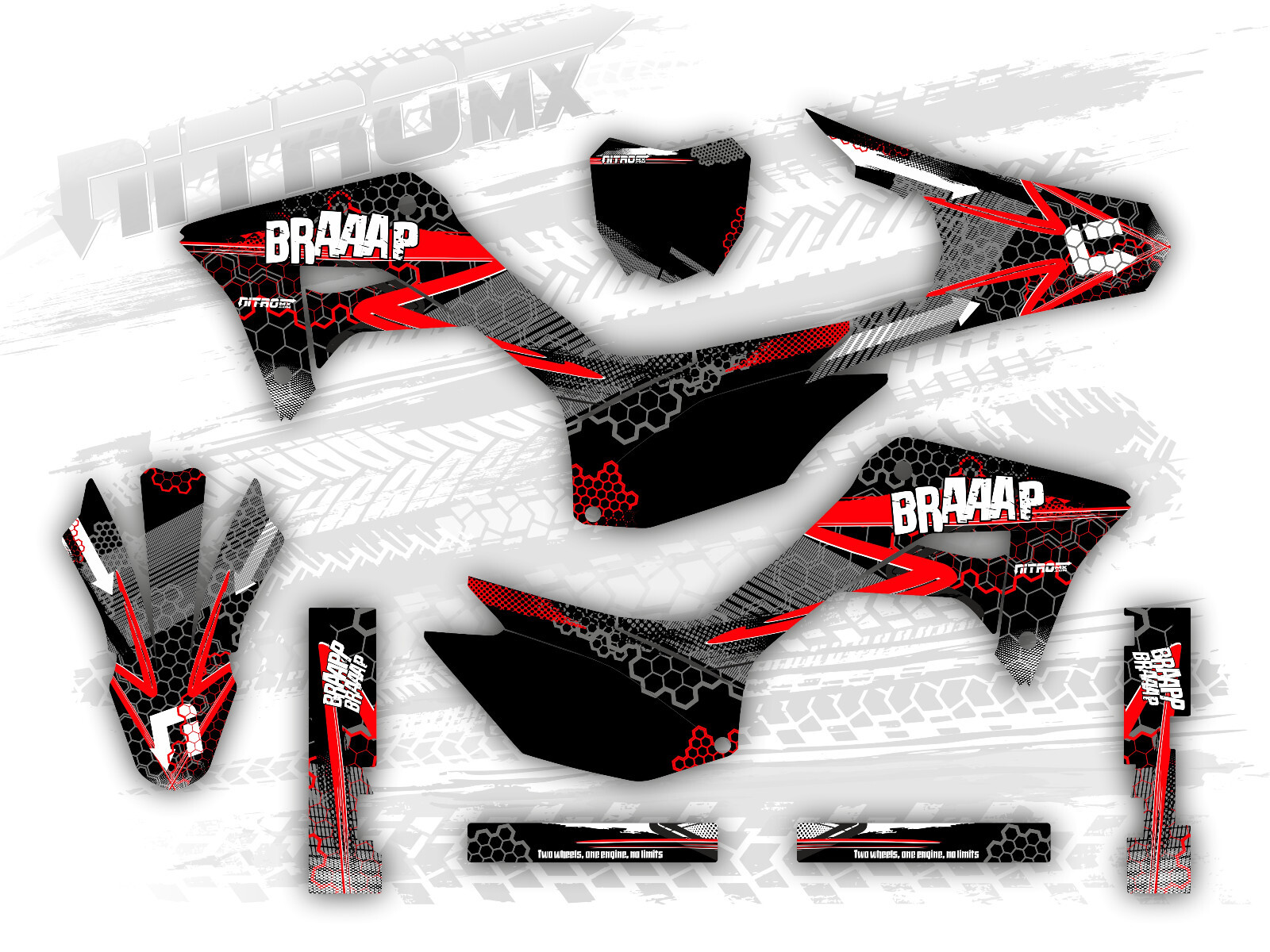 Graphics Kit fits Honda CRF 250 F CRF 250F 2019 2020 2021 2022 2023 ...