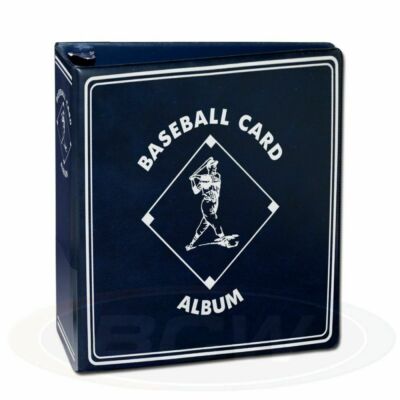 BCW 3 Inch Blue Baseball Card D-Ring Album binder 722626213366| eBay