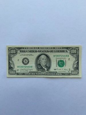1990 $100 Old Used U.S. Currency Serial Number # B59972449B | eBay