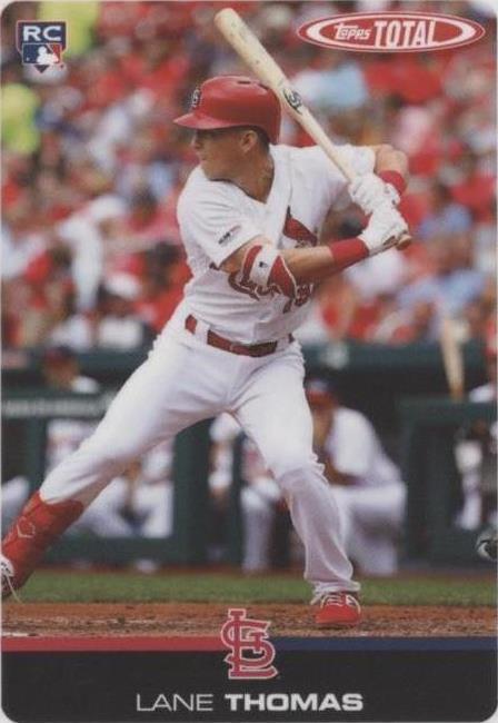 2019 Topps Total - Tommy Edman, Lane Thomas #721 Tommy Edman Pictured ...