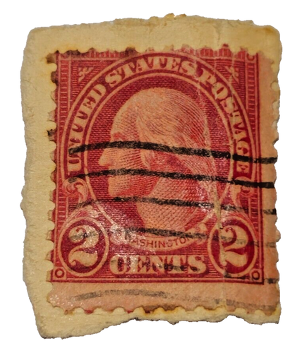 🔥EXTREMELY RARE GEORGE WASHINGTON TWO 2 CENT RED STAMP! | eBay UK