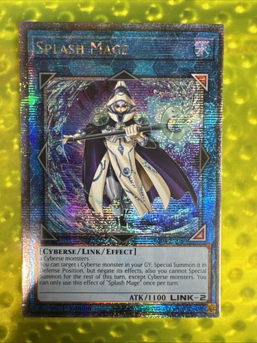 1x Splash Mage First Edition Quarter Century Secret Rare RA04-EN080 ...