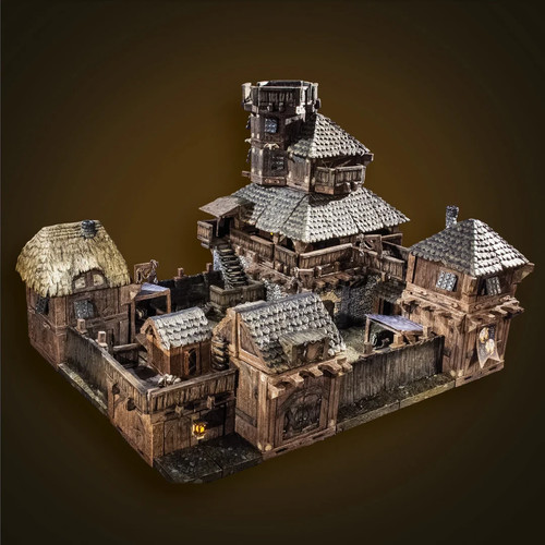 Dwarven Forge District - Frontier Outpost (Painted) Brand New | eBay