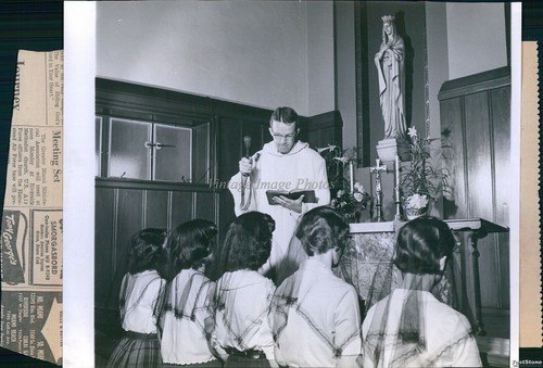 1960 Photo St Dominic Catholic Church Father John Egan Miami Religious ...