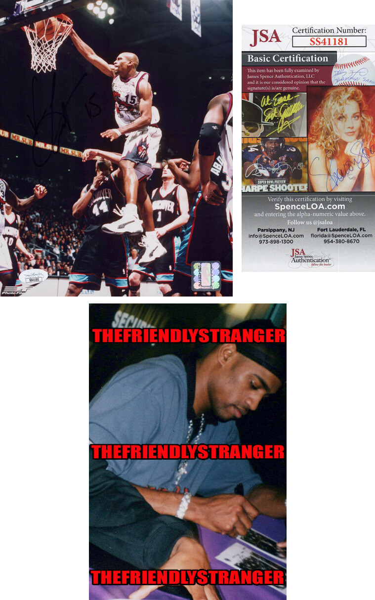 Vince Carter Autographed Memorabilia | Signed Photo, Jersey ...