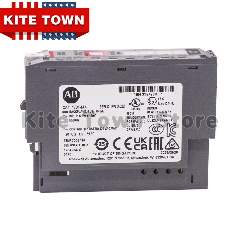 2023-2024 US New Allen Bradley 1734-IA4 /C POINT I/O 4-Channel Input ...
