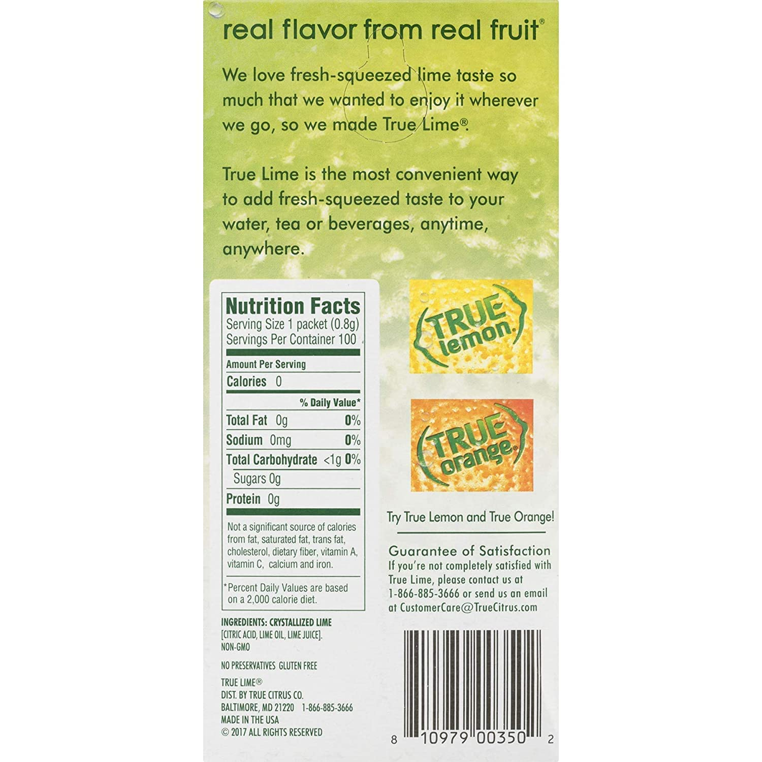 True Lime Crystallized Lime Packets Real Limes Sugar 50-CT SAME-DAY ...