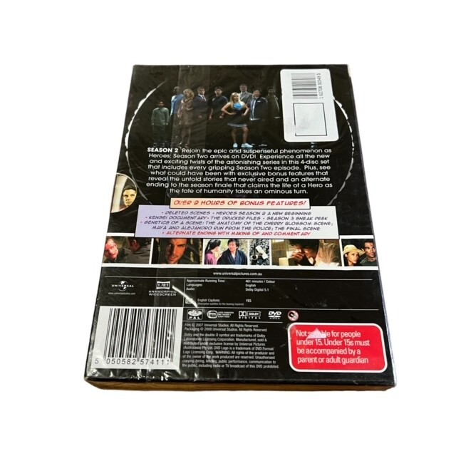 Heroes Season 2 DVD Jack Coleman Hayden Panettiere Region 4 Drama ...