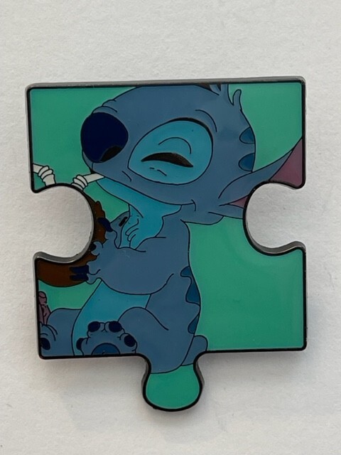 Disney Loungefly Lilo & Stitch Coconut Drink Puzzle Piece Pin (C7) | eBay
