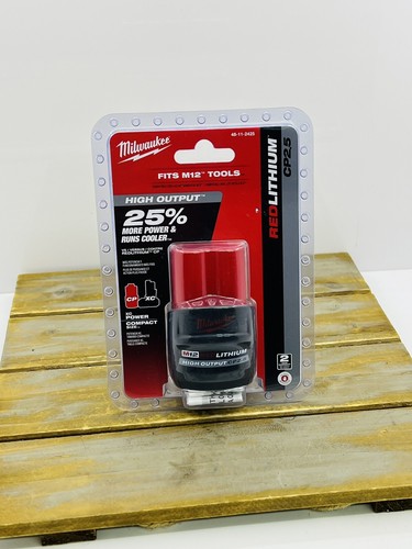 New Genuine OEM Milwaukee 48-11-2425 Redlithium CP2.5 2.5A M12 12v ...