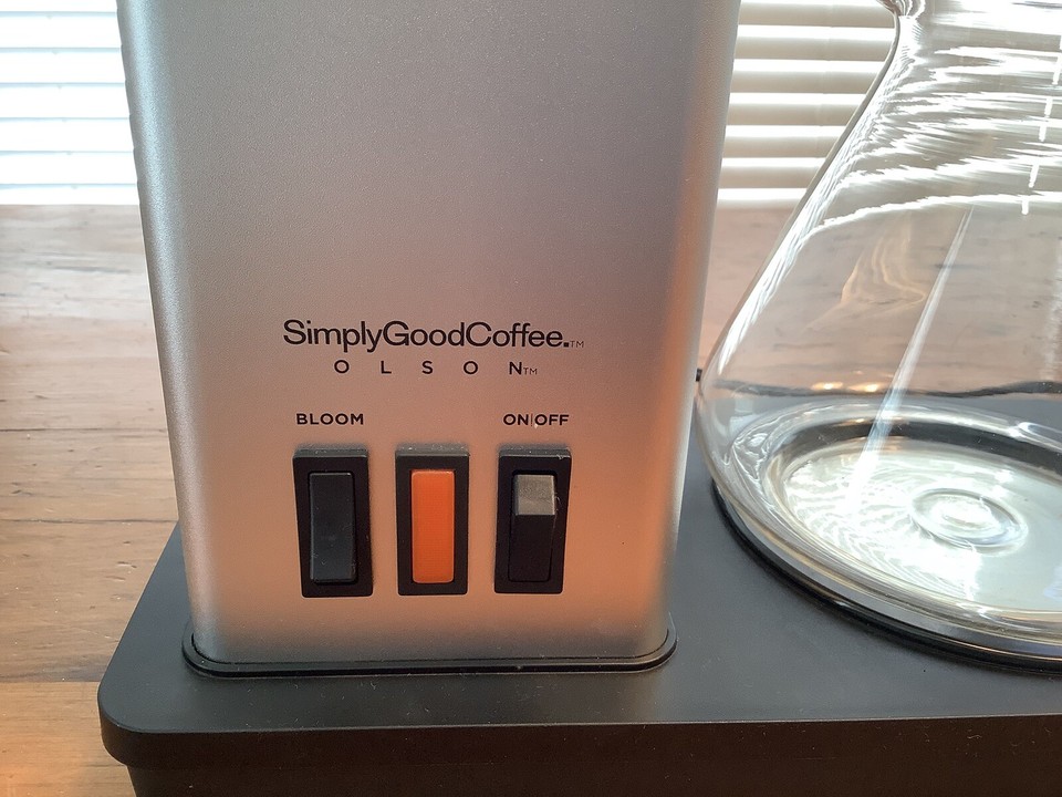 Simply Good Coffee - Olson Brewer 8 Cup Coffee Maker Black Silver | eBay