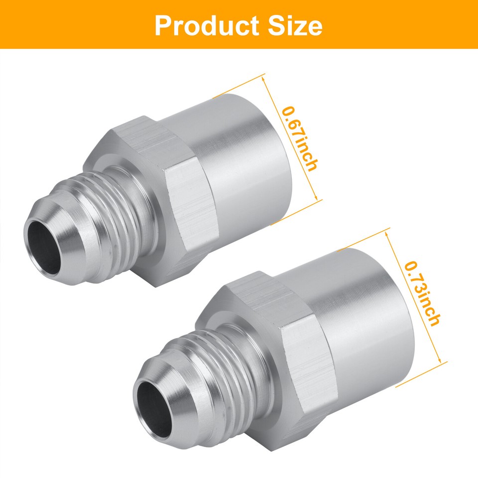 6AN Adapter Fitting Set For GM TBI Style (metric O-ring) Fuel Sending ...
