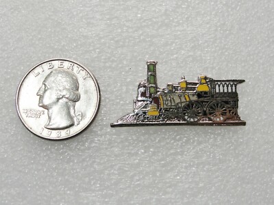 Collectible RAILROAD Hat / Lapel Pin UNKNOWN Railway STEAM LOCOMOTIVE ...
