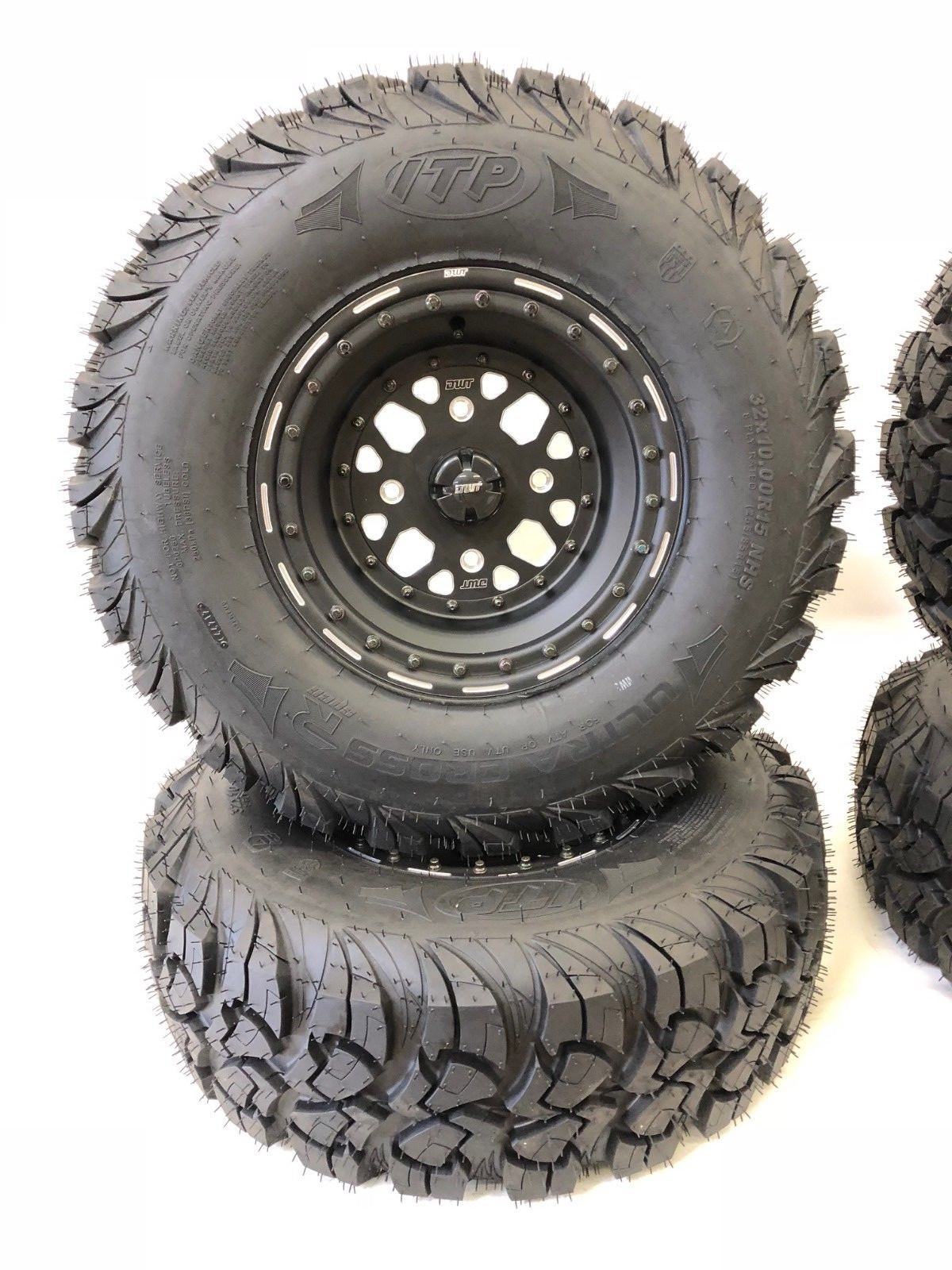 DWT 15" SECTOR BEADLOCK WHEELS RIMS 32" ITP ULTRA CROSS TIRES RZR XP ...