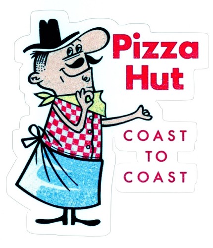 Pizza Hut Vintage Sticker (Reproduction) | eBay