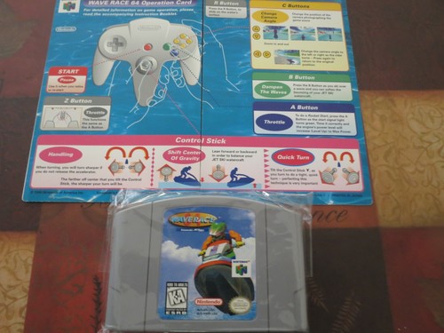 Wave Race N64 Game Cartridge Ships in a dust free Poly Sleeve w ...