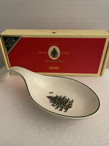 Spode Christmas Tree Spoon Rest 9.5” Porcelain in Box 783931373923| eBay
