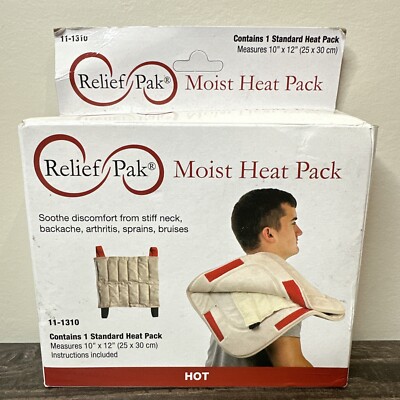 Relief Pak Moist Heat Pack - Standard 10”x 12” - 11-1310 HOT - New | eBay