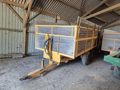 PETTIT 8 Tonne Tandem Axle Tipping Trailer Manual Door | eBay UK