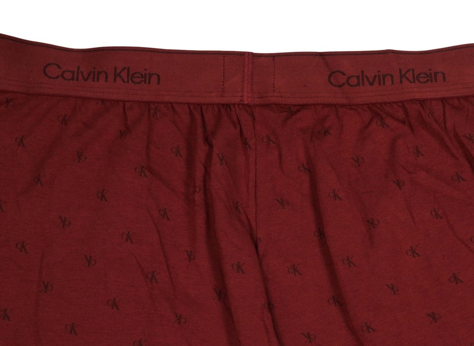 Calvin Klein All-Over CK Tapered Leg Lounge Bottoms Men's Pajama Pants ...