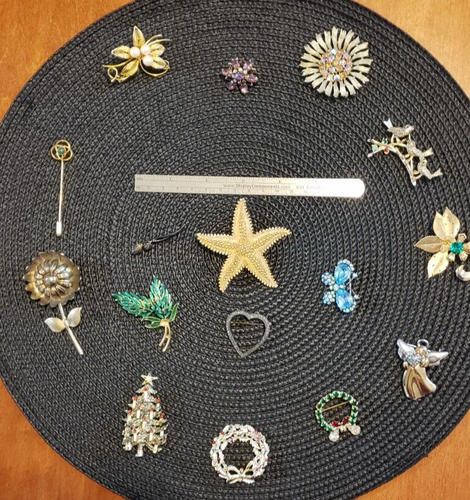 Vintage Pins & Brooches Assorted Colors Styles & Sizes Unbranded - Lot of 16 | eBay