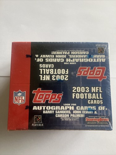 2003 Topps NFL Football Cards Retail Box - Factory Sealed 24 Packs ...