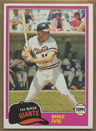 1981 Topps #236 Mike Ivie San Francisco Giants | eBay