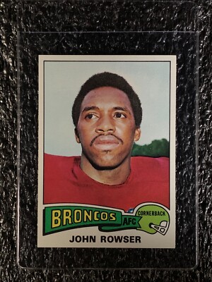 1975 Topps Football #498 John Rowser NM | eBay