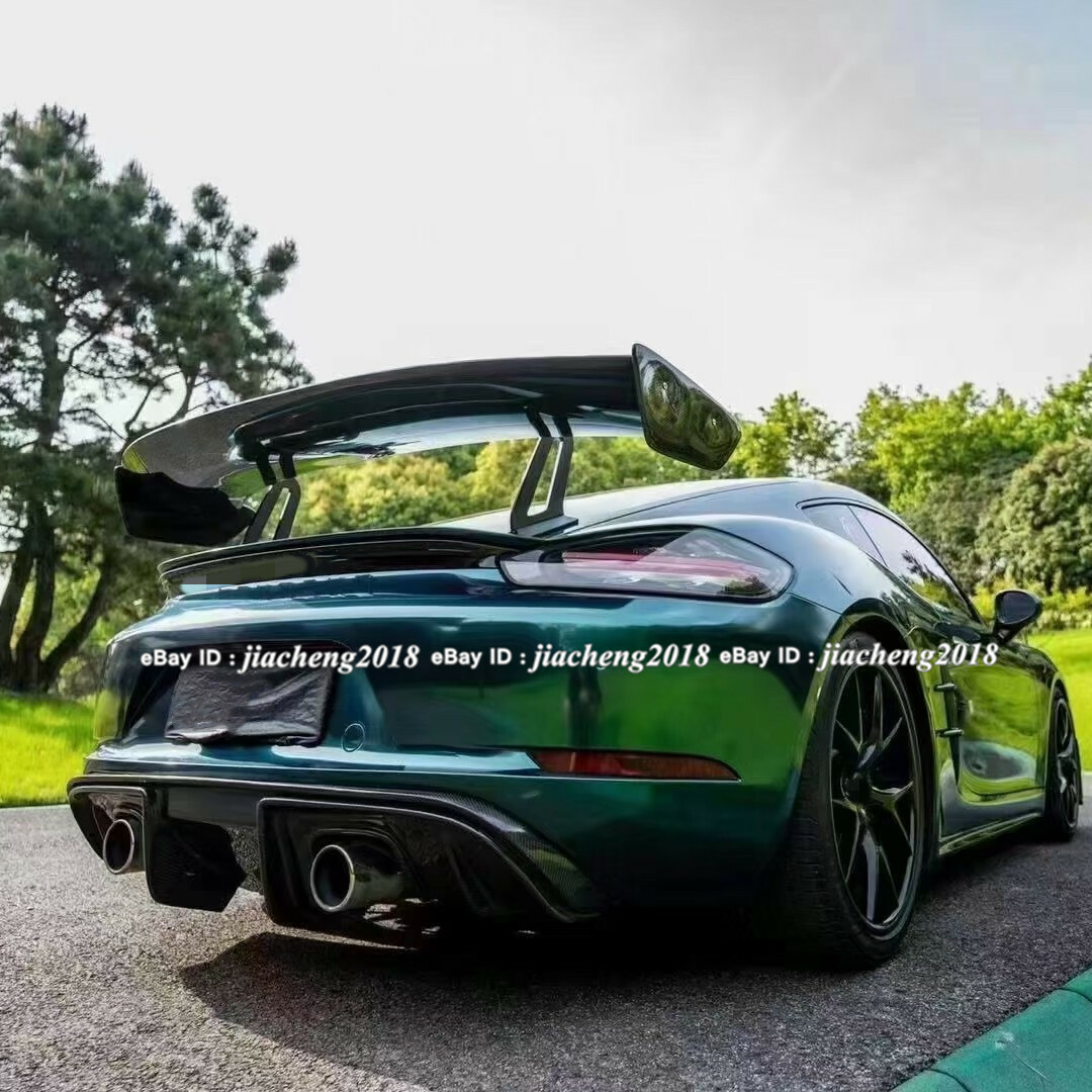Carbon Fiber Rear Trunk Spoiler Wing For Porsche Cayman 718 986 987 ...