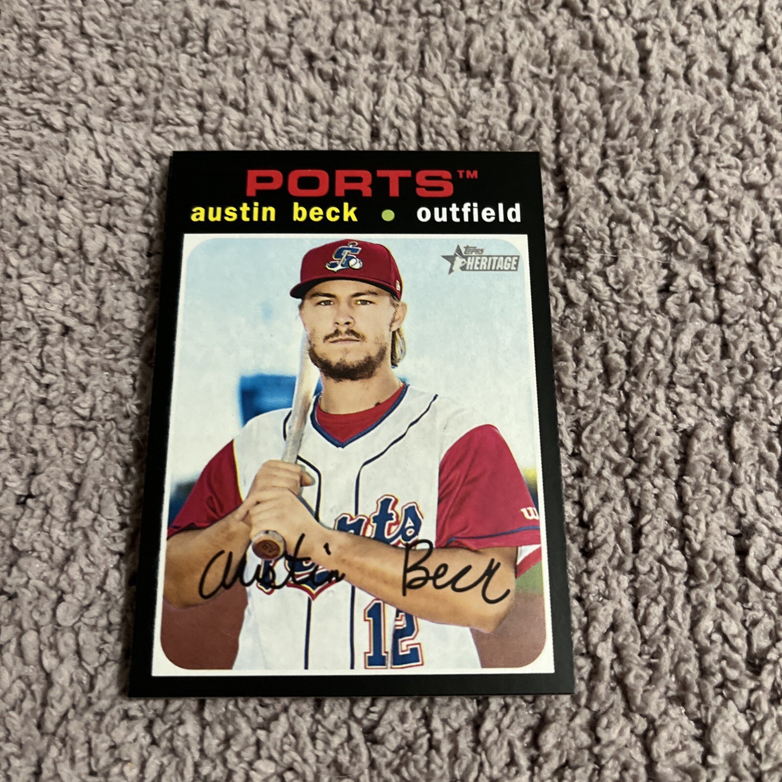2020 Topps Heritage Minor League Austin Beck Stockton Ports #94 | eBay