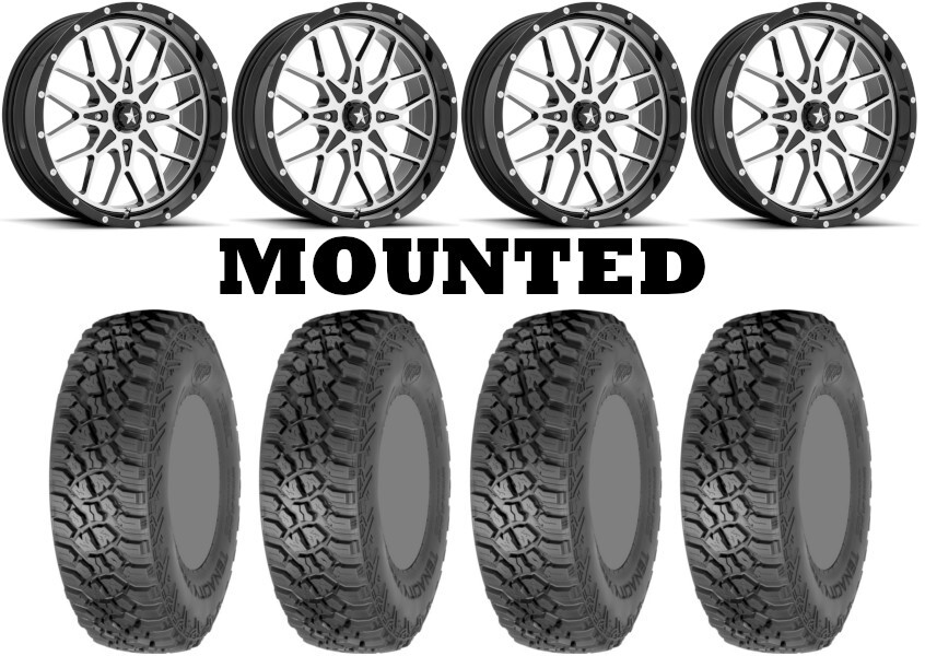 Kit 4 ITP Tenacity XNR Tires 35x9.5-15 on MSA M45 Portal Machined ...