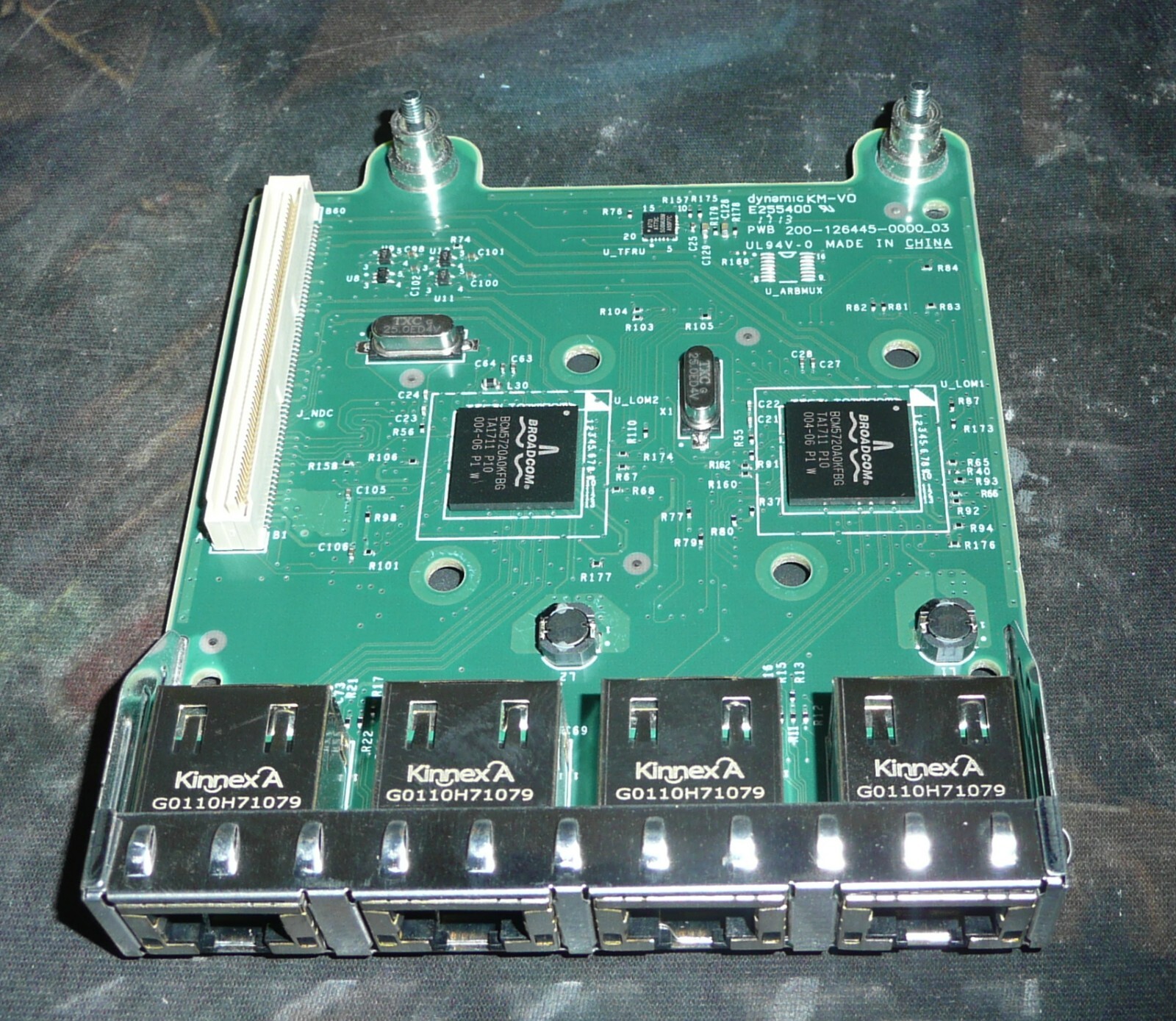 DELL FM487 Broadcom 5720 Quad Port Gigabit Ethernet Server Daughter ...