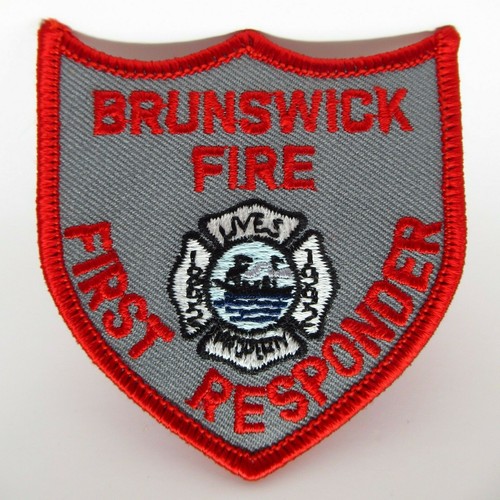 Brunswick Fire Department - Embroidered Shield - "Lives & Property ...