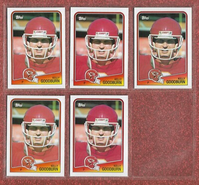 NM-MINT OR BETTER (5) CARD LOT 1988 TOPPS #367 KELLY GOODBURN ROOKIE RC ...