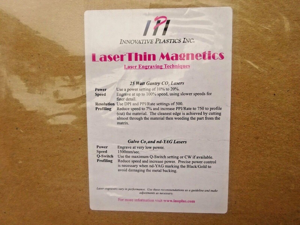 12"x24" IPI Blank Magnetic Sign Sheets in Gold, Silver & Black/Gold, 8 ...