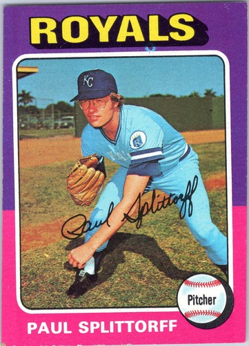 1975 Topps #340 Paul Splittorff Kansas City Royals Baseball Card | eBay