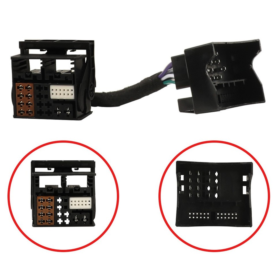 PQ To MQB Kabel Auto Radio Adapter Kabelbaum für VW RCD360 PRO RCD440 ...