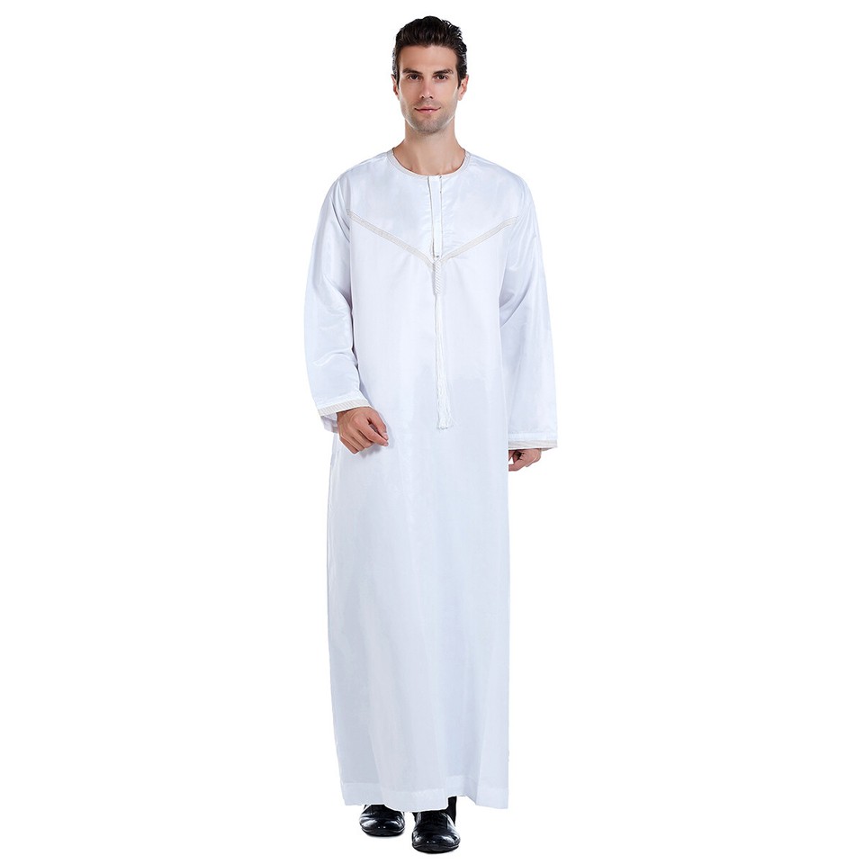 Dubai Arab Men Thobe Robe Jubba Kaftan Dishdash Galabeya Thawb Daffah ...
