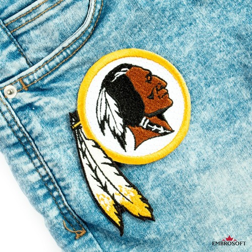 🏈Washington Redskins Patch, American Football Team Logo, Embroidered ...