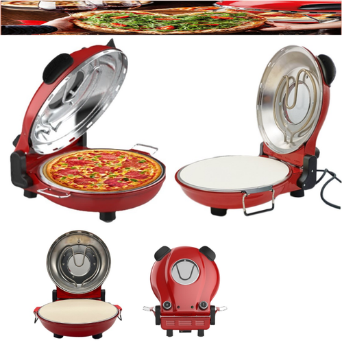Electric Pizza Maker And Oven Non Stick Pizza Baking Pan With 2 Paddles ...