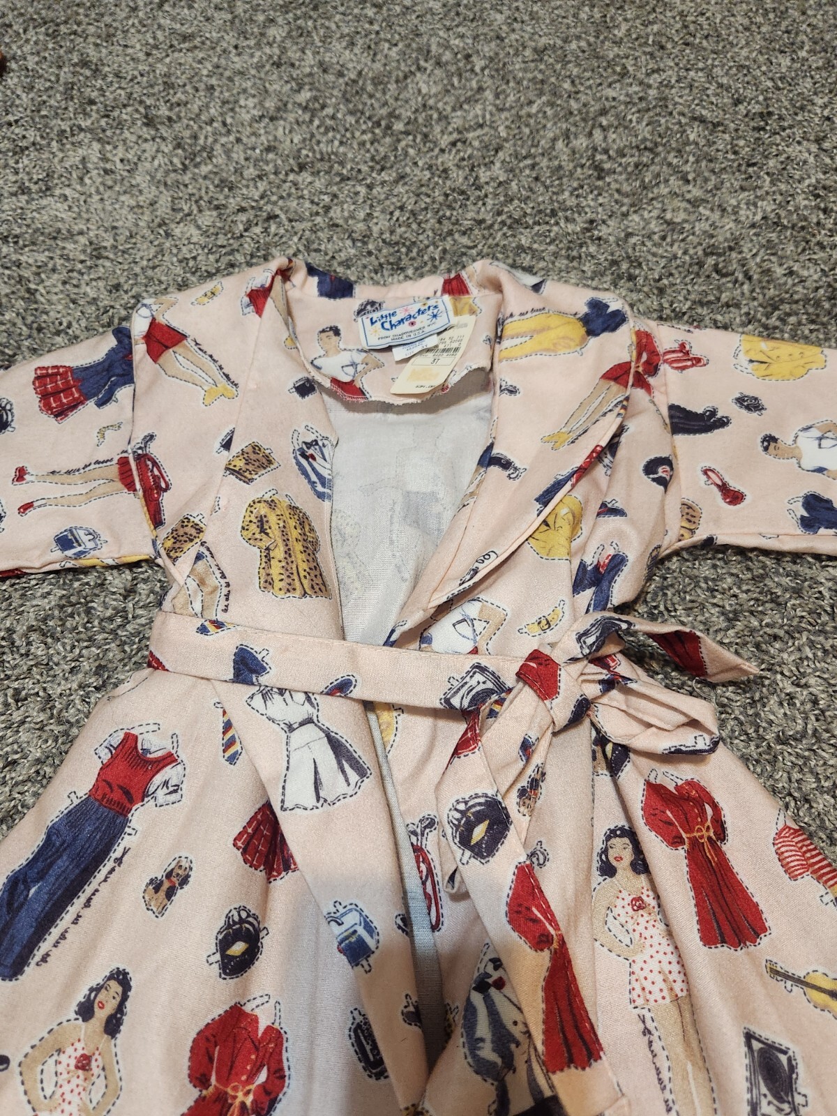 Rare Vtg Little Characters Paper Dolls Kids Robe From… - Gem