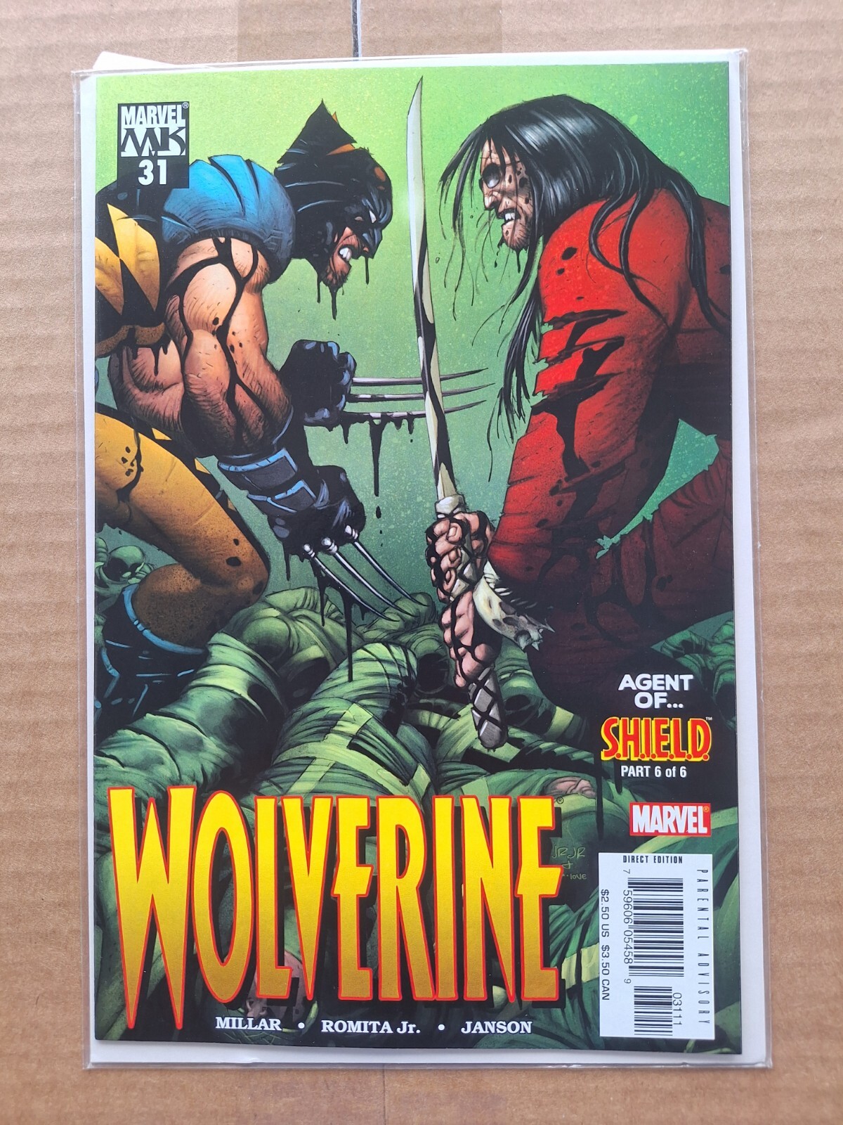 WOLVERINE #31 (2005 v. 3) "Agent of SHIELD Pt. 6" Mark Millar, JRJR ...