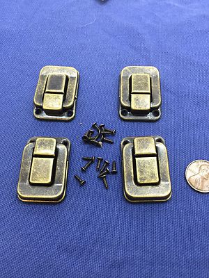 4 Pieces vintage style small box hardware lock latch box latches box ...