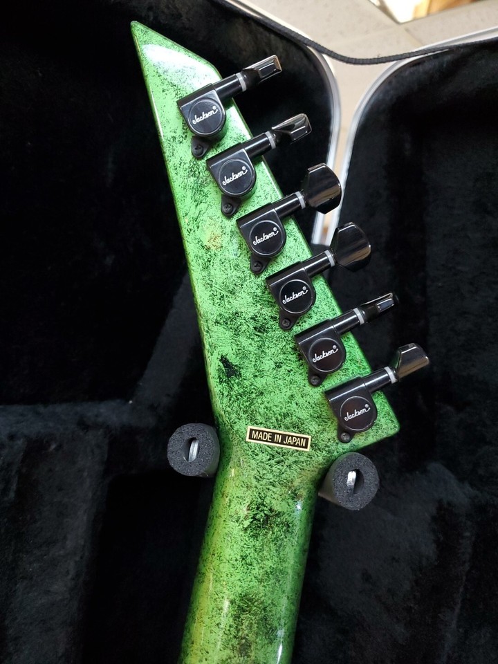 Jackson SL3MG GSW Soloist rare GREEN SWIRL FLOYD ROSE & DELUXE CASE S ...